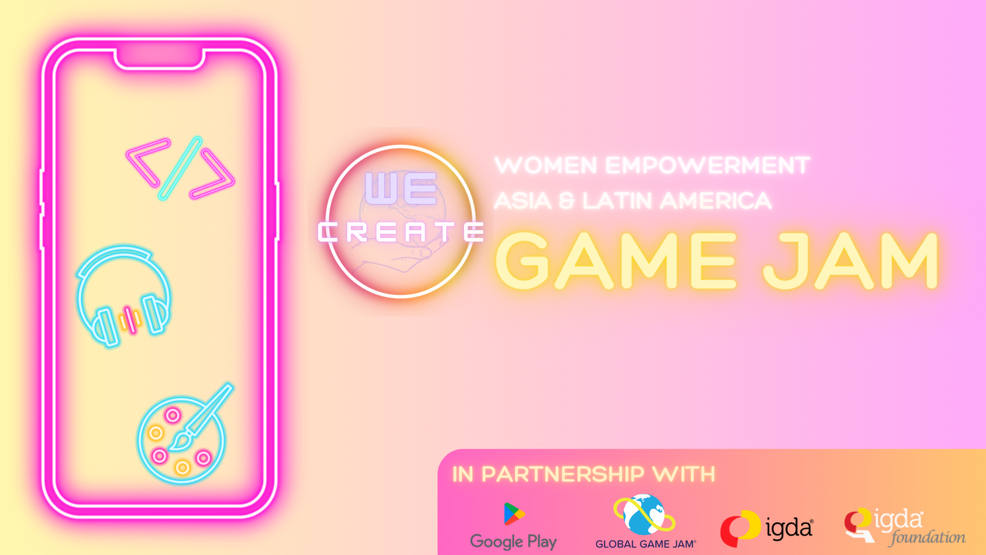 WE CREATE Android Game Jam – IGDA